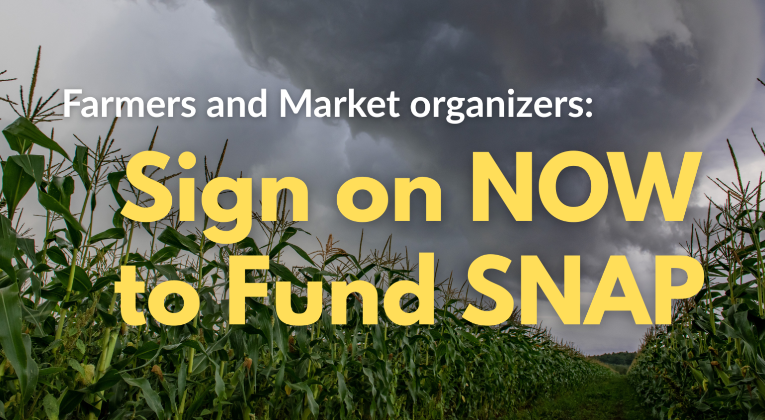 Take urgent action for SNAP - Maine Federation of Farmers' Markets - new